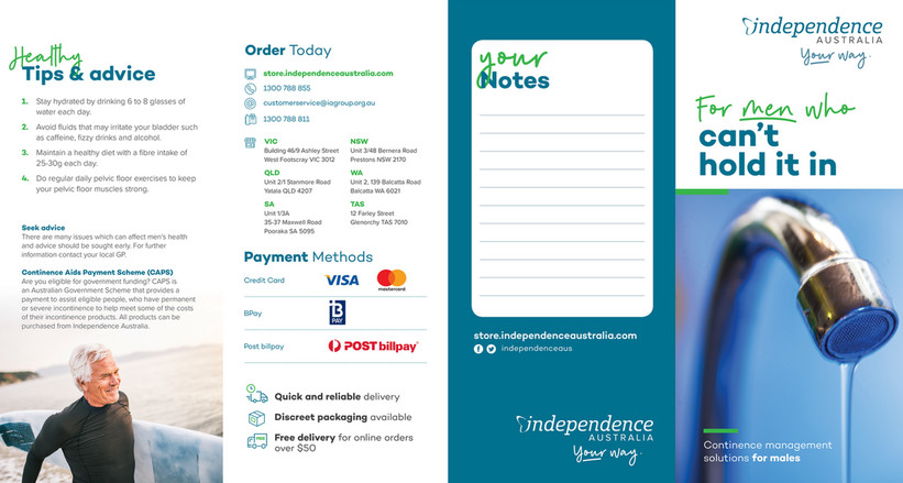 Independence Australia - How to place an order - Page 1